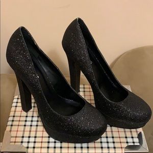 Black Call It Spring Platform Heels on Poshmark